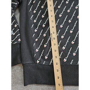 Champion | Shirts | Champion Hoodie Mens L Black Aop Kanga Pocket Ls ...